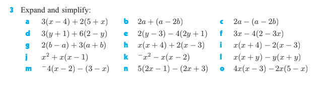 10C2MAT24: Expand and simplify | MHOL